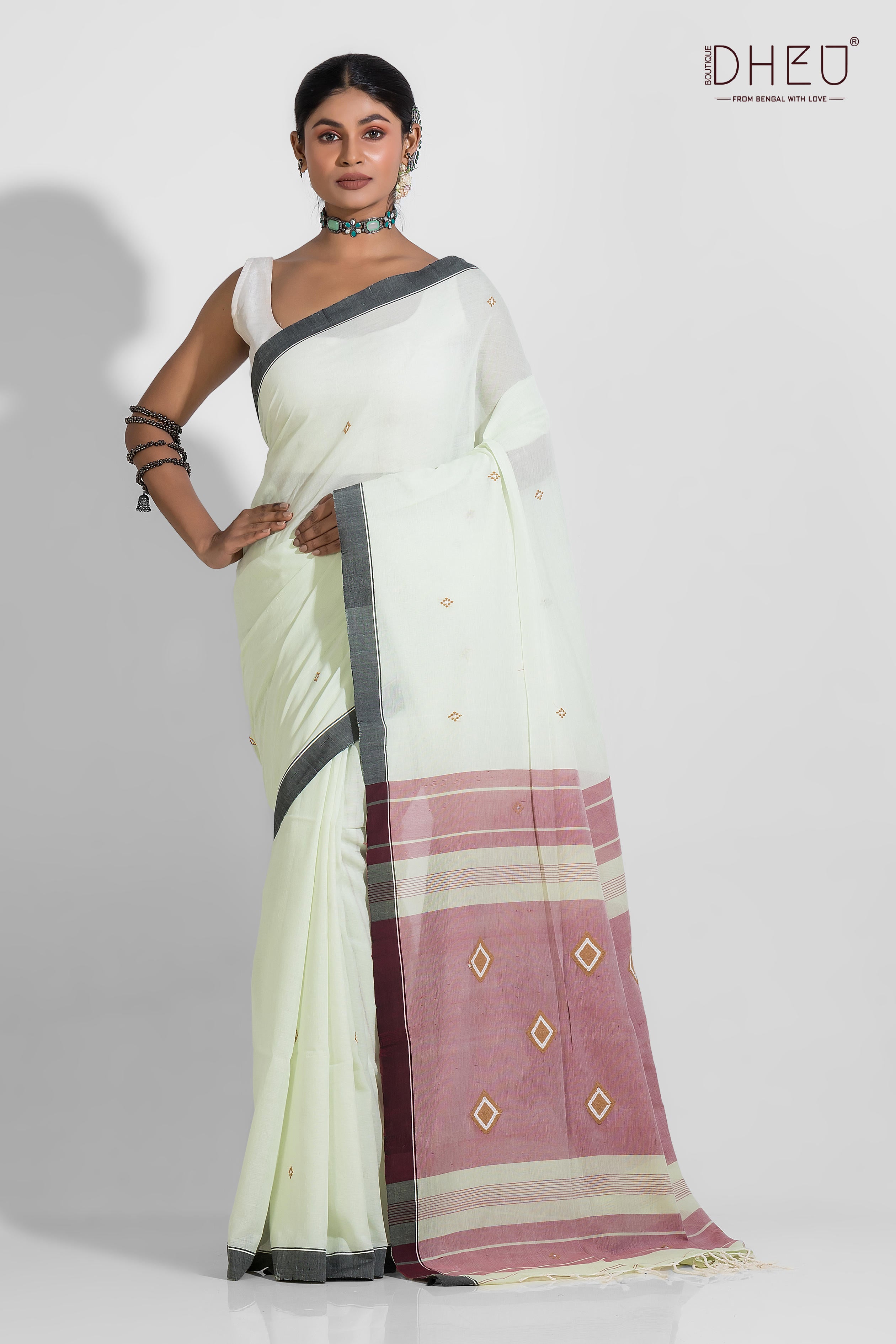 Dhansiri - Pure Khadi Saree | Dheu
