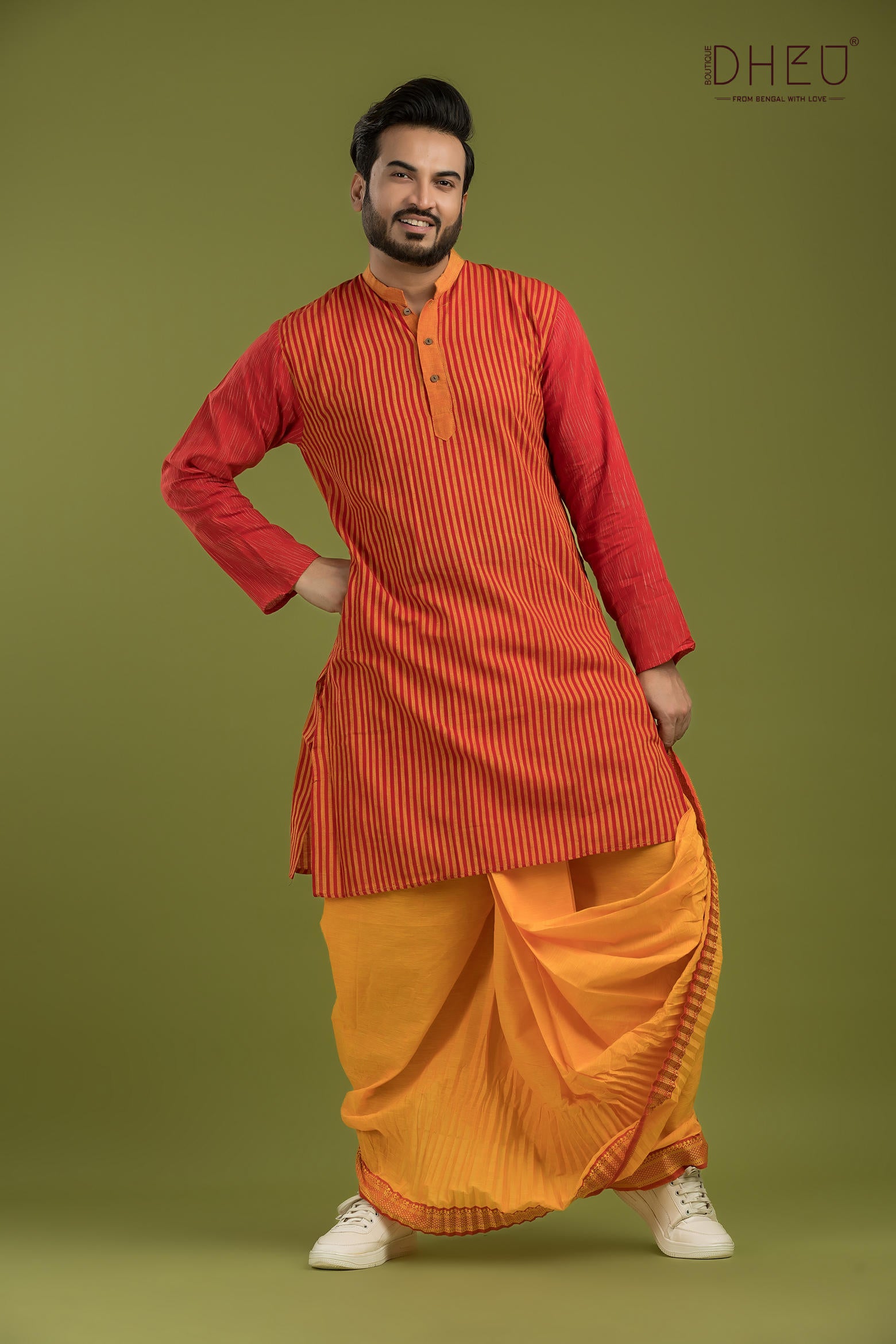 Montu Pilot-Casual Style Kurta-Dhoti Full Set | Dheu