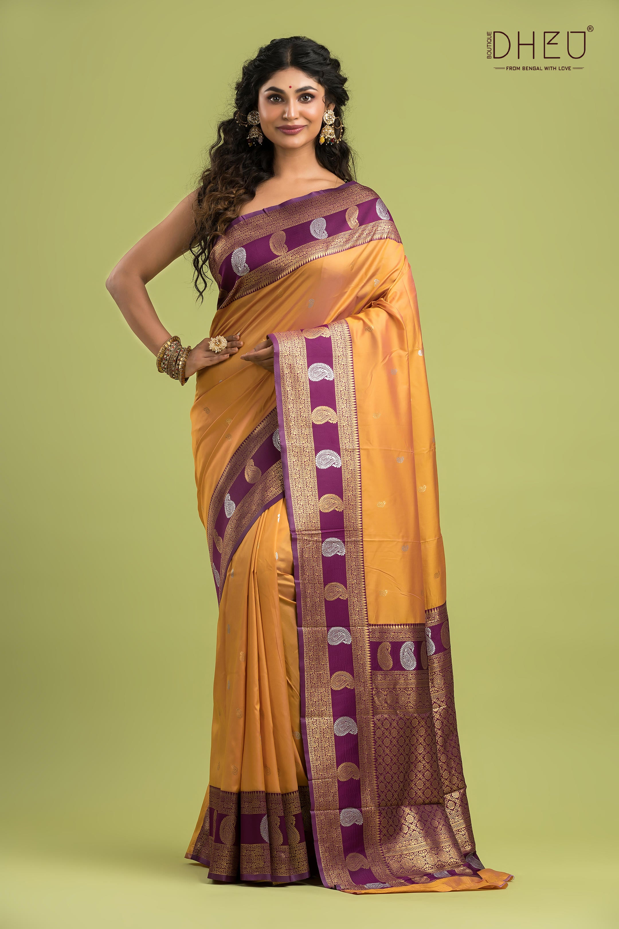 Semi Kanjivaram Silk Saree | Dheu