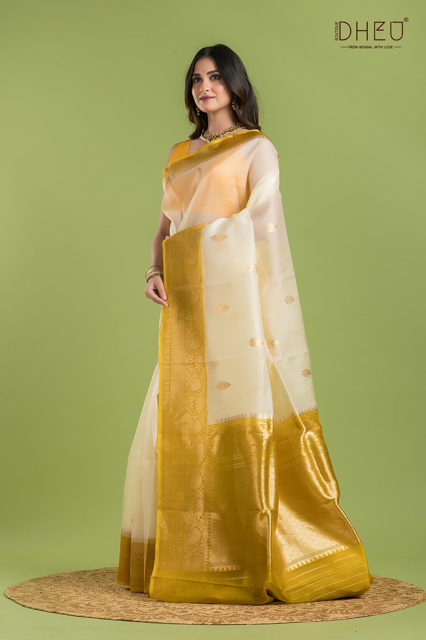Raw Silk Benarasi Saree (Silk Mark Certified) | Dheu