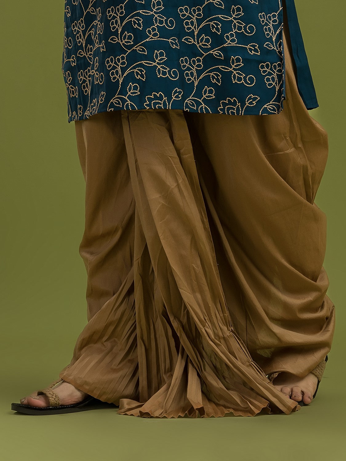 Exclusive Silk Dhoti- Ready to wear | Dheu