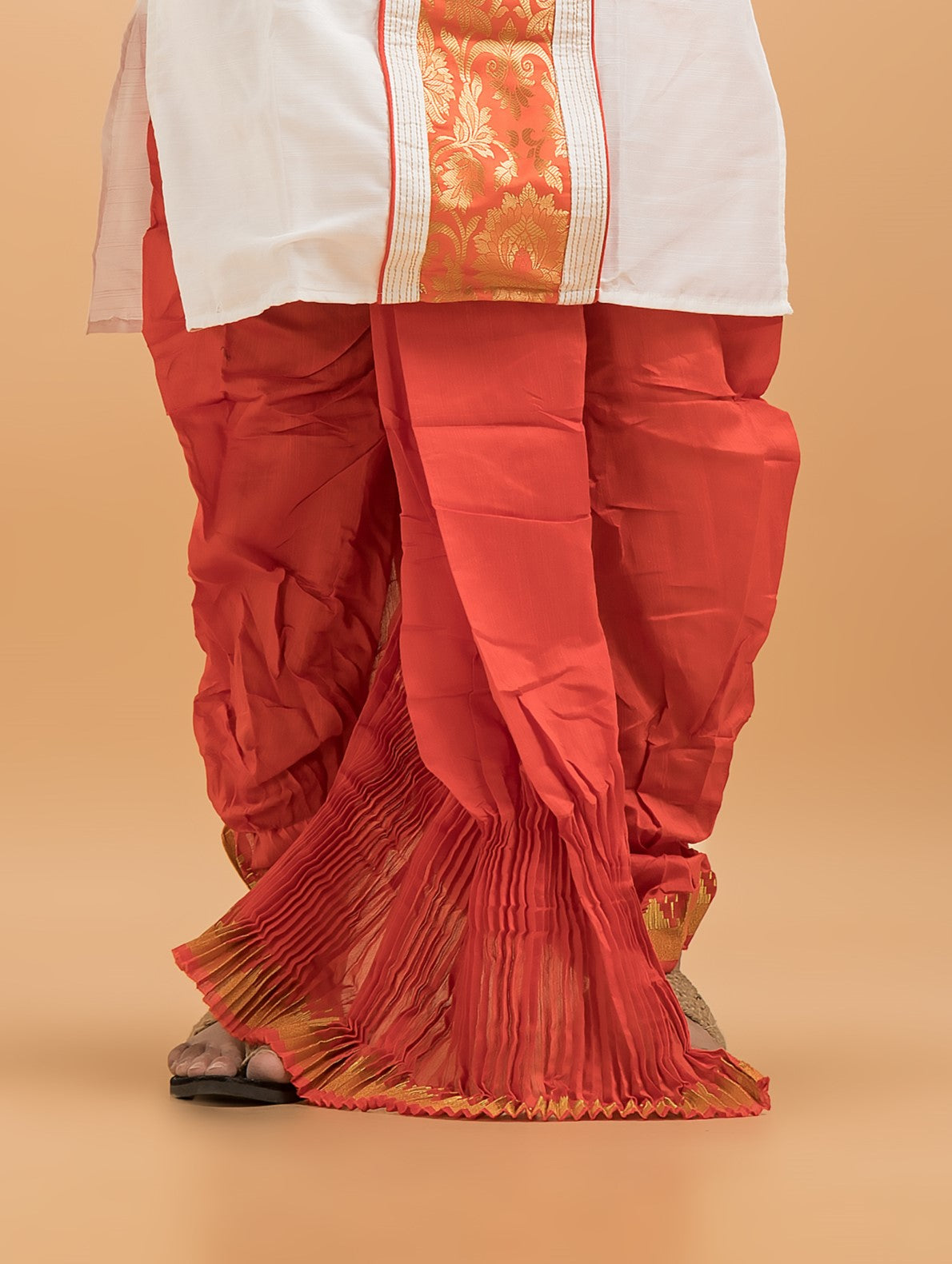 Designer Silk Dhoti- Ready to wear | Dheu
