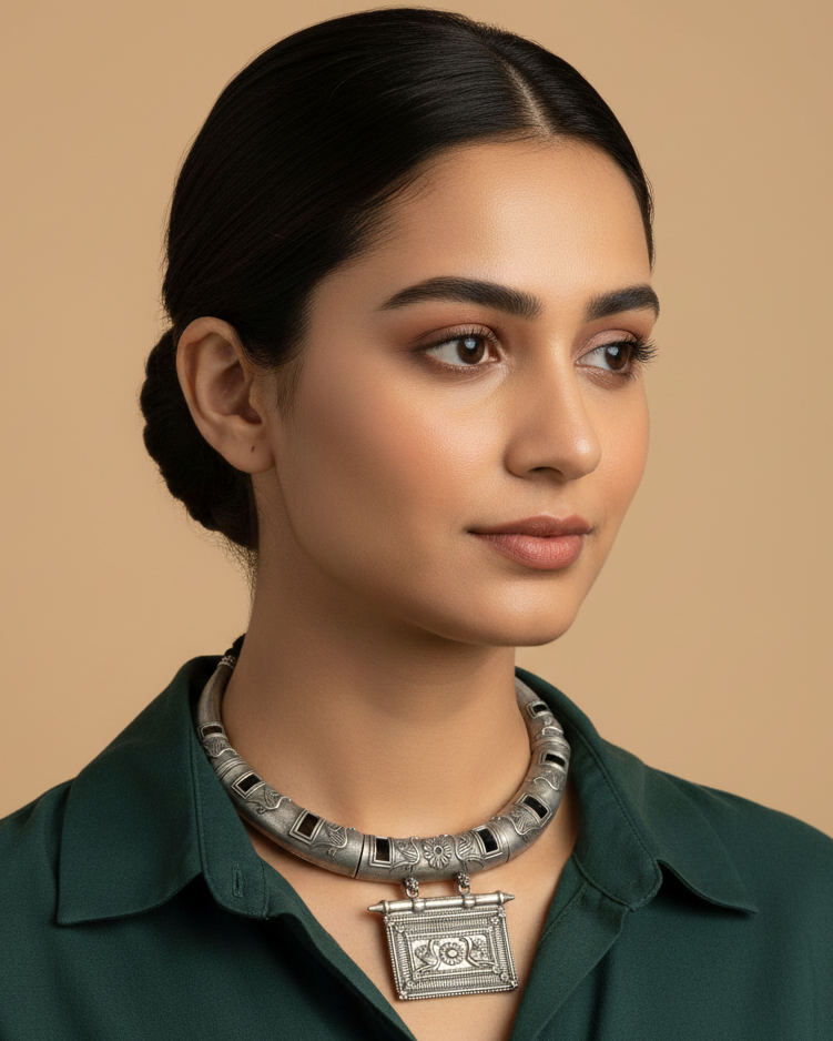 Ethnic Boho Style Necklace Set for Women – Festival & Party Wear– Dheu