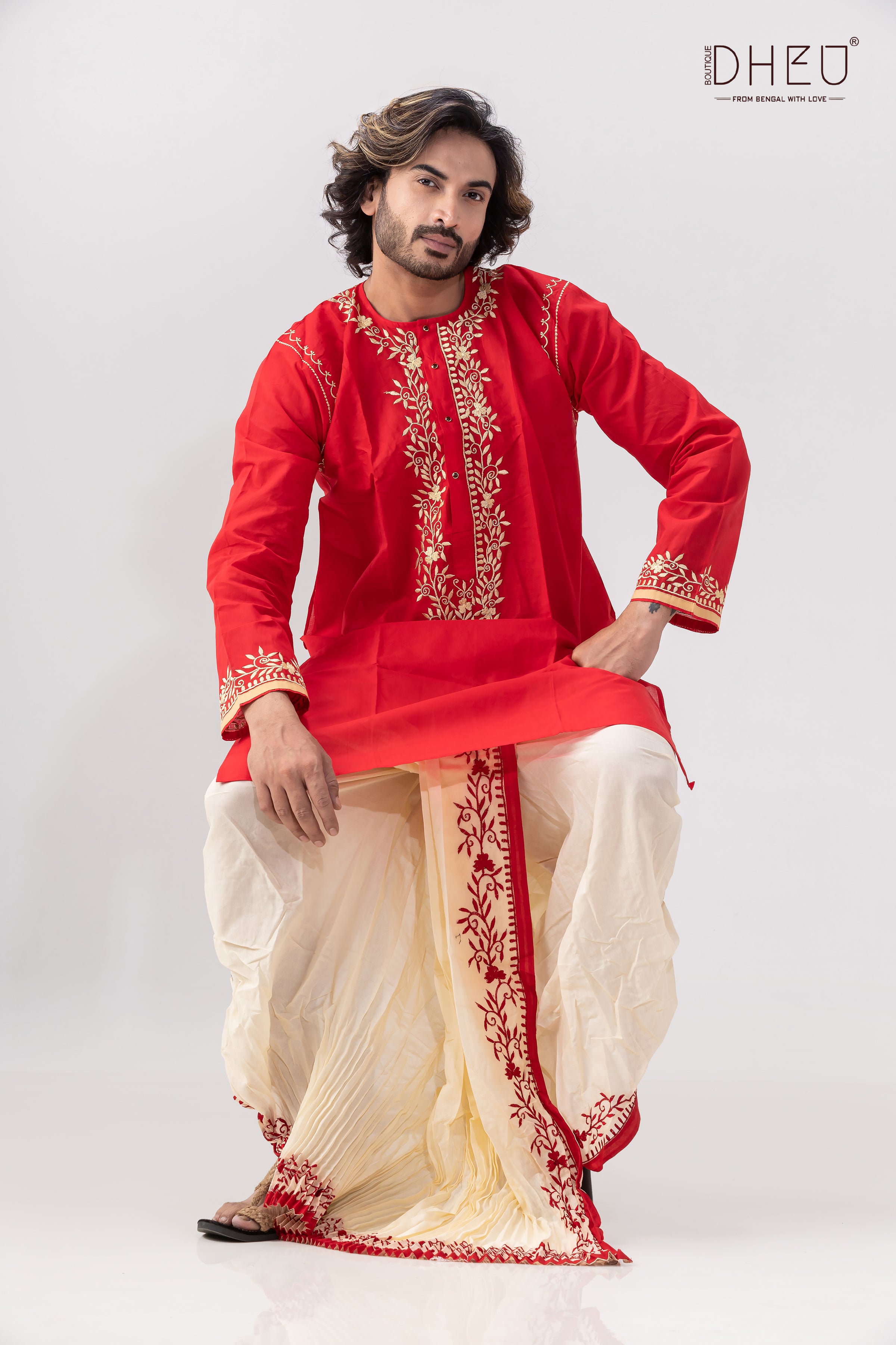 Laal Singh Chaddha-Kurta+Dhoti(Optional) | Dheu
