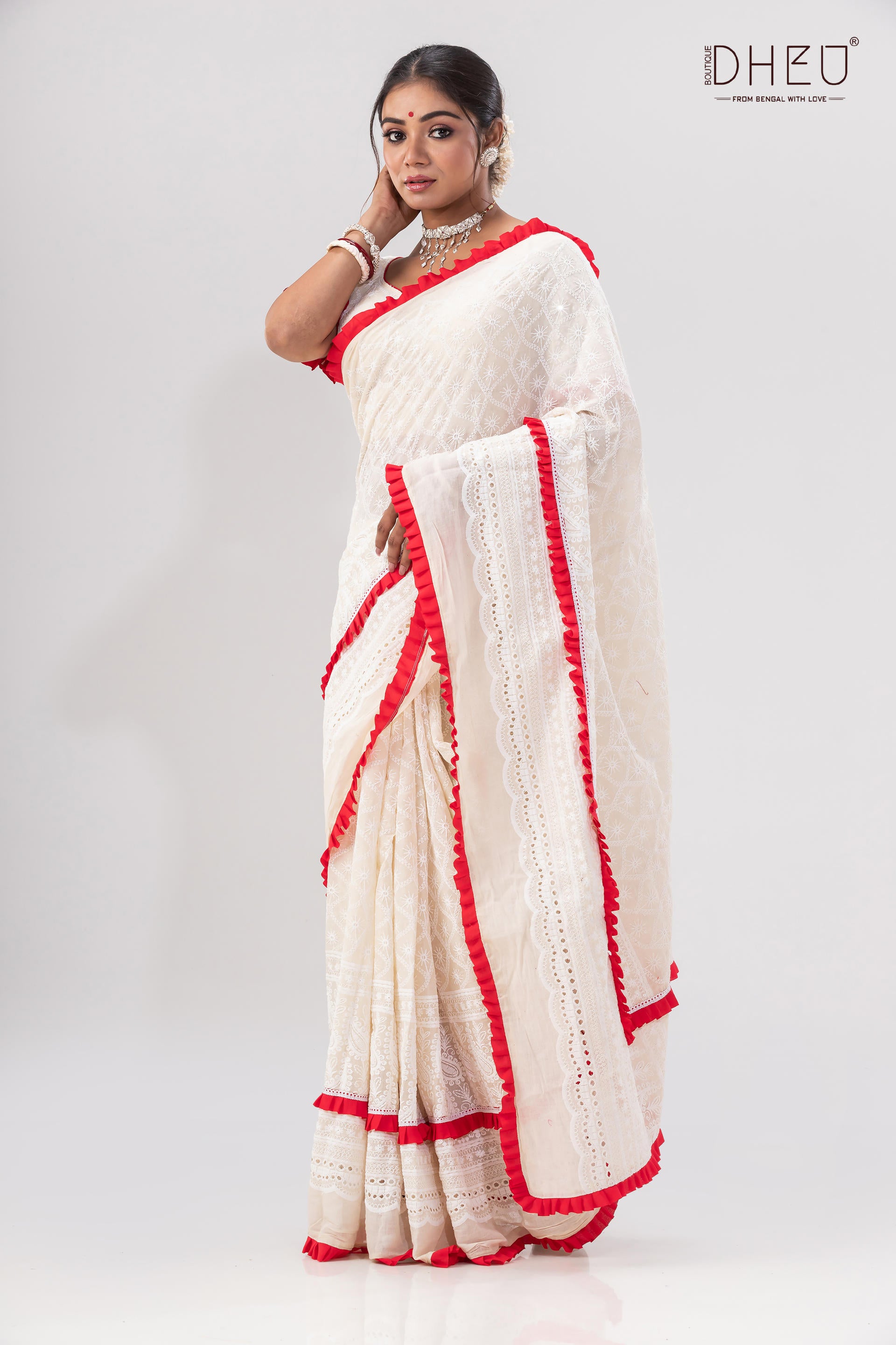 Dheu Exclusive Signature Hakoba Saree | Dheu