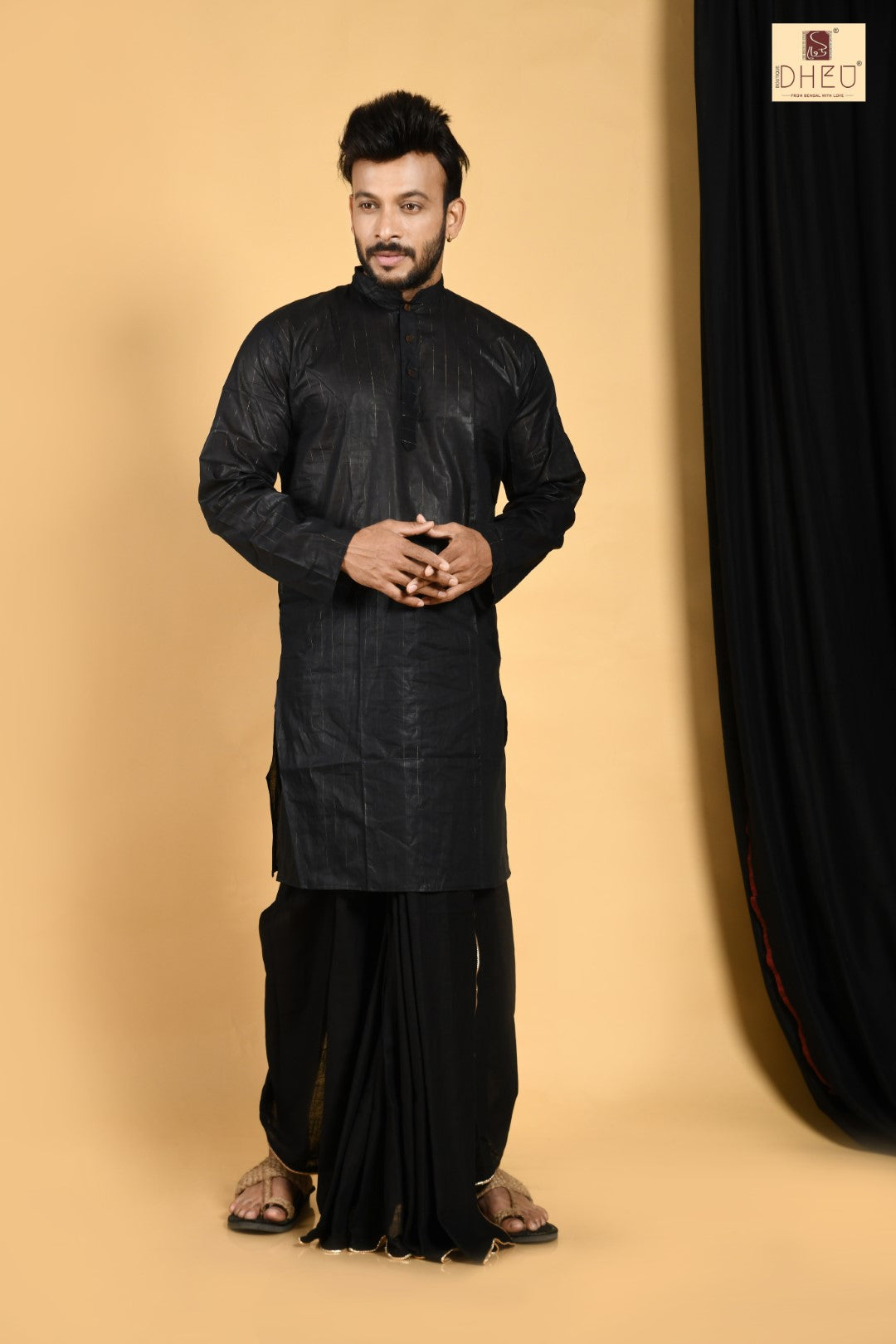 Kale Gulab - Dheu Designer Dhoti(Optional)Kurta Set | Dheu