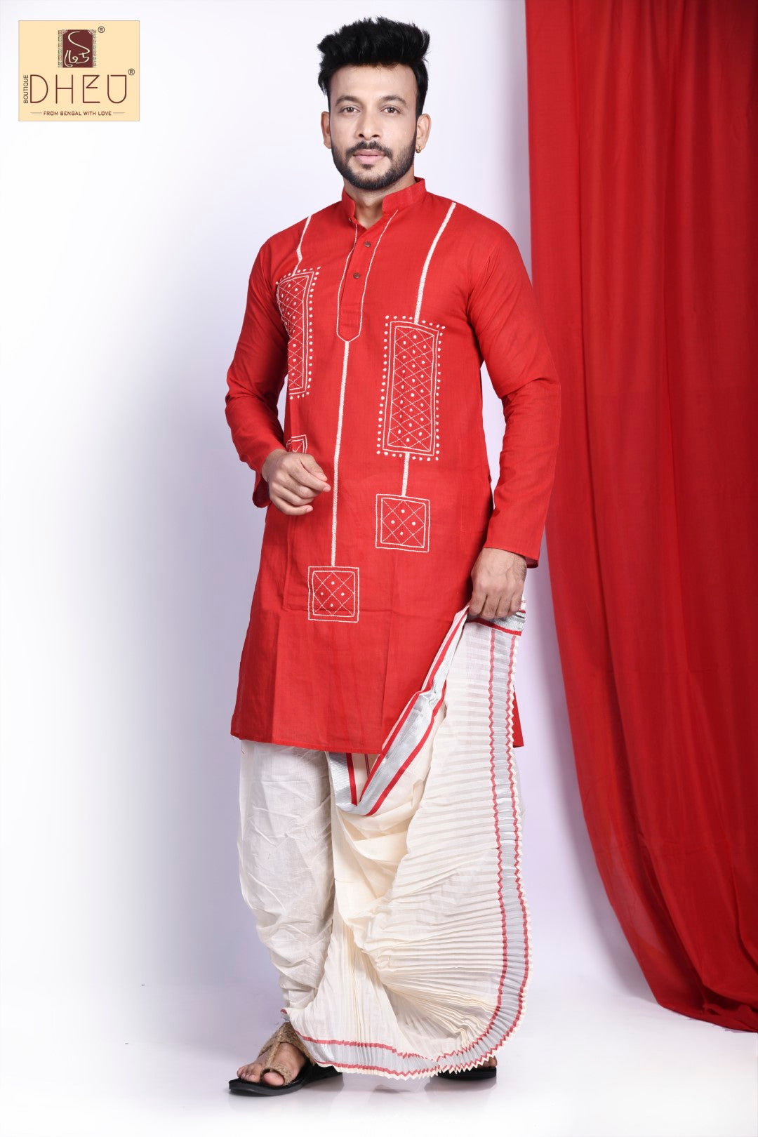 Scarlet Bee - Dheu Designer Dhoti(Optional)Kurta Set | Dheu